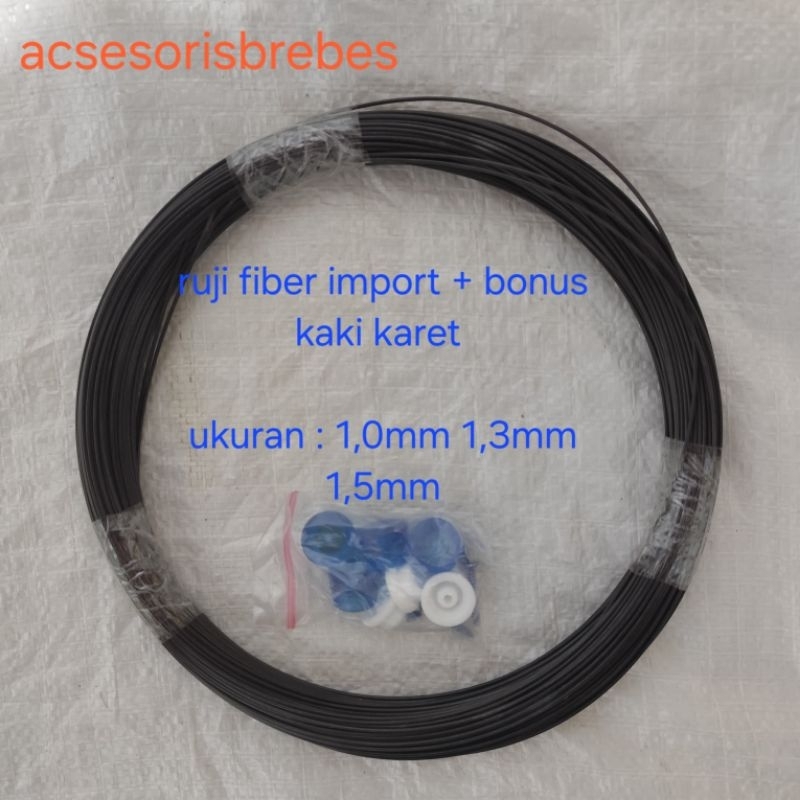 Jual ruji fiber hitam import superglosy + bonus kaki karet | Shopee ...