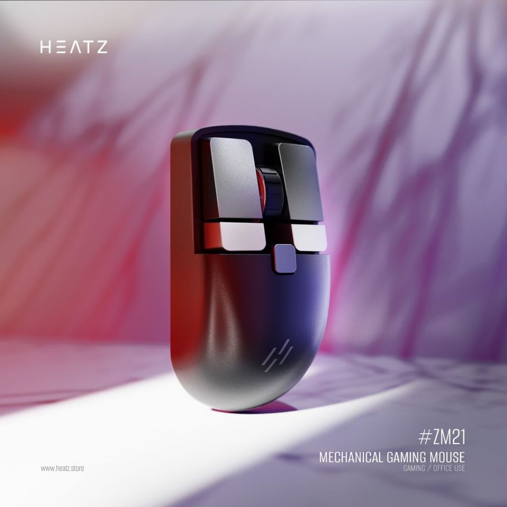 Jual ZM21 Mechanical Gaming Mouse HEATZ Wireless 6D button Bluetooth 2 ...