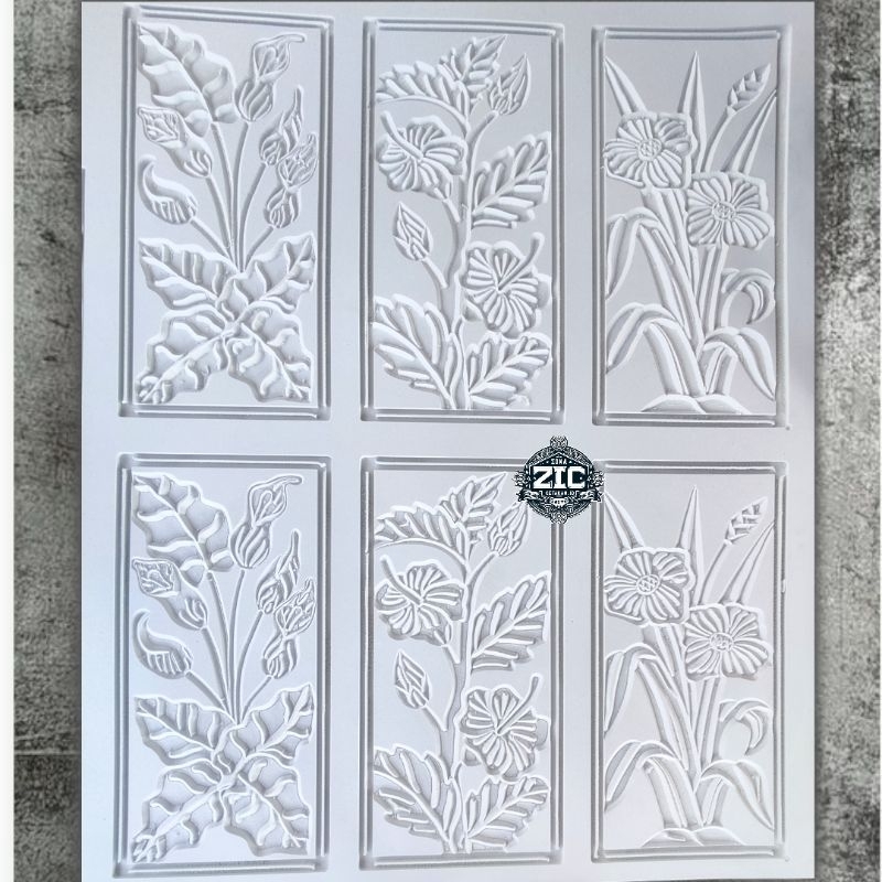 Jual CETAKAN PANELL ORNAMEN 30×60 MOTIF BUNGA COCOK UNTUK DINDING PAGAR ...