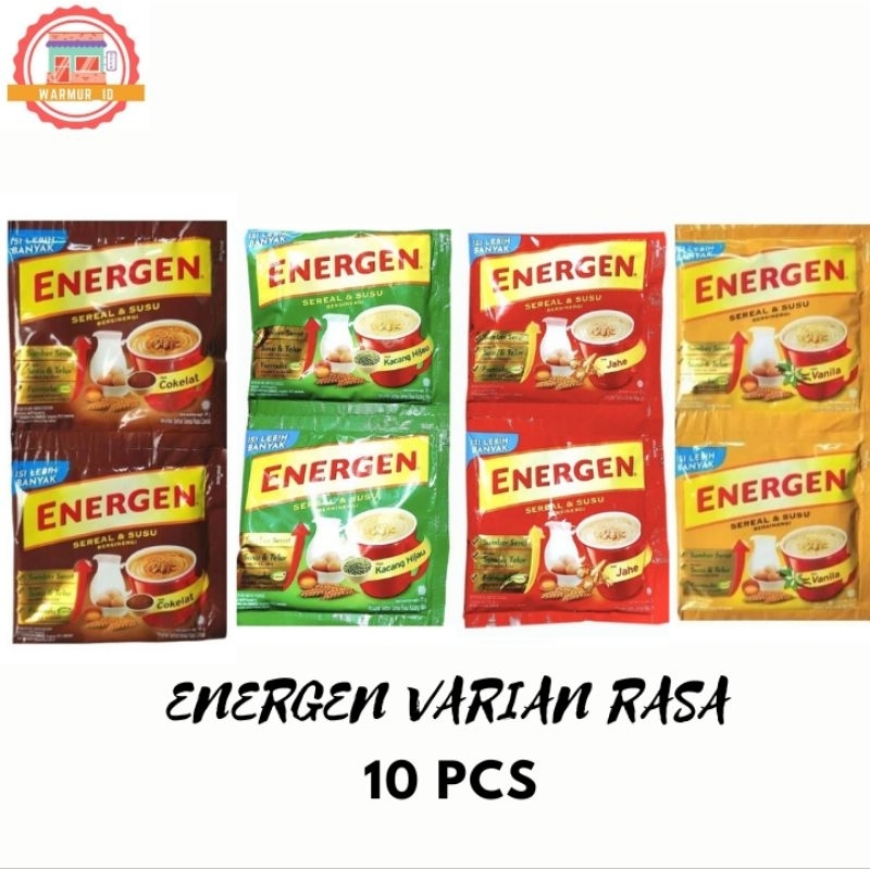 Jual Energen Sereal Varian Rasa (10 sachet/1 renceng) | Shopee Indonesia