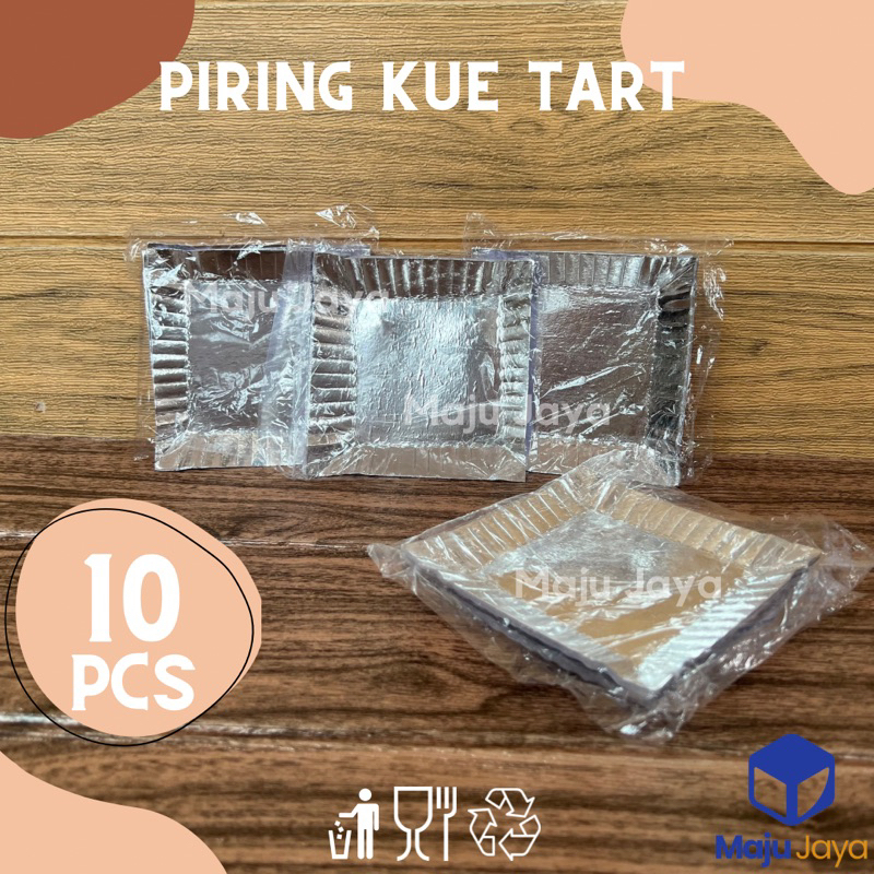Jual Piring Kue Tart Persegi / Piring Kue Ulang Tahun / Piring Kertas Kue Sekali Pakai / Piring ...
