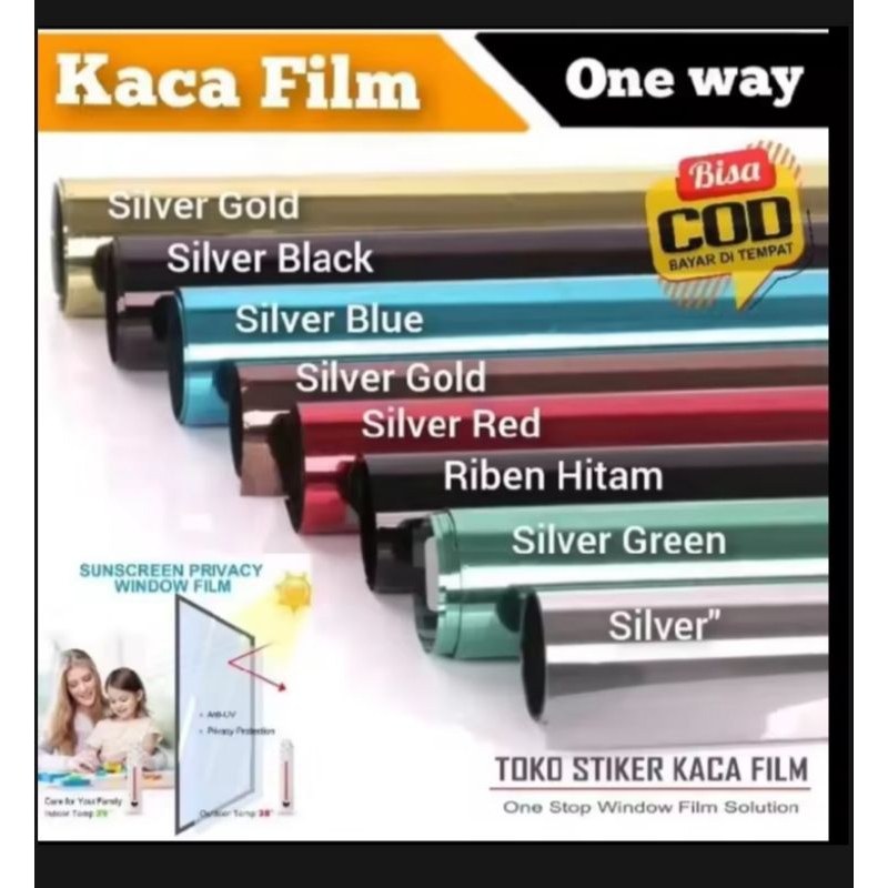 Jual Kaca Film One Way 1 Roll Panjang 30 meter One way Penangkal Panas ...