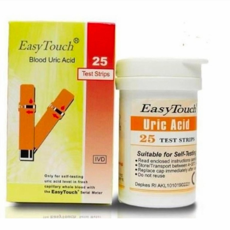 Jual Strip Easy Touch Asam Urat - Stik Easy Touch Uric Acid | Shopee ...