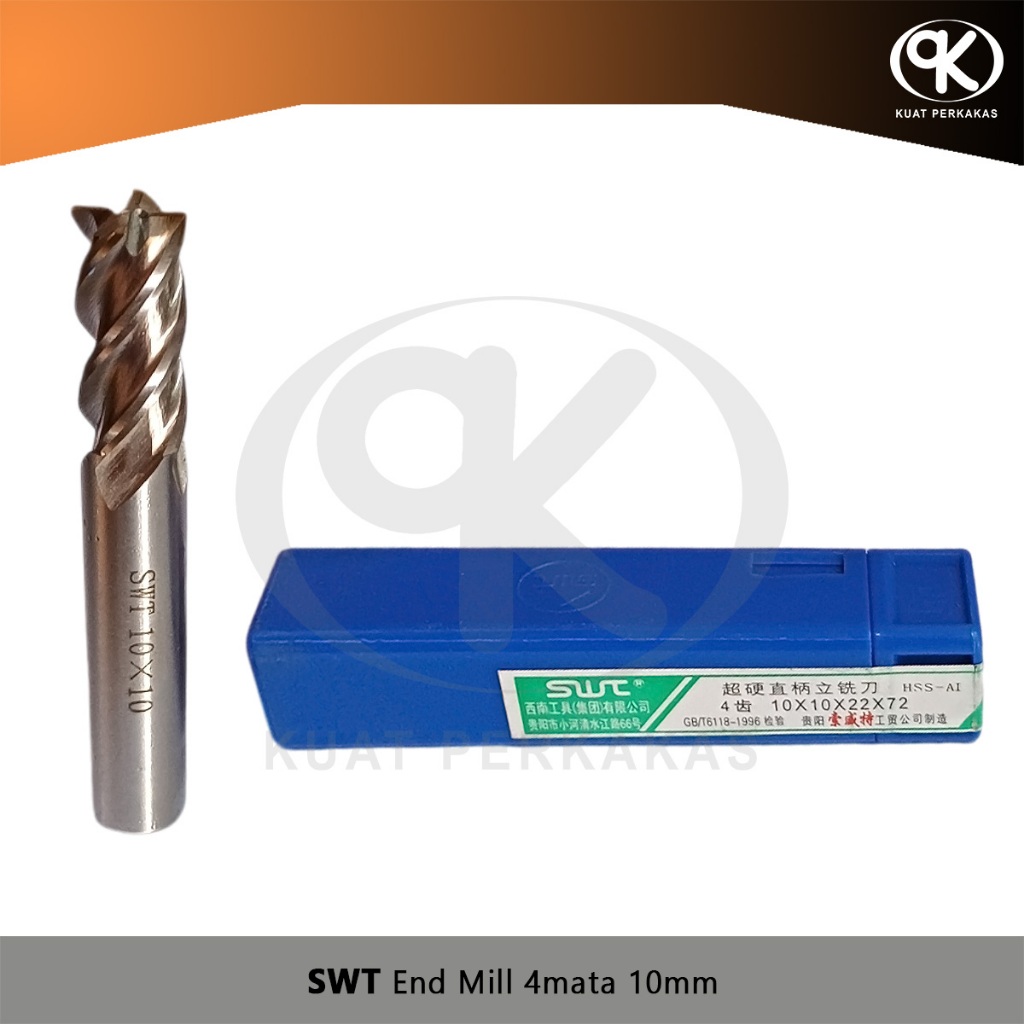 Jual Endmill HSS 10mm SWT End Mill 4 Mata Pisau Cutter Milling | Shopee Indonesia