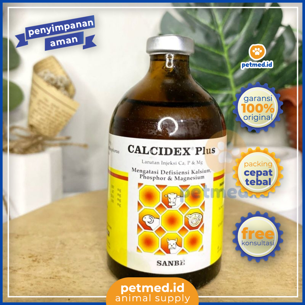 Jual Calcidex Inj 100 mL SANBE Untuk Ambruk sapi injeksi kalsium ...