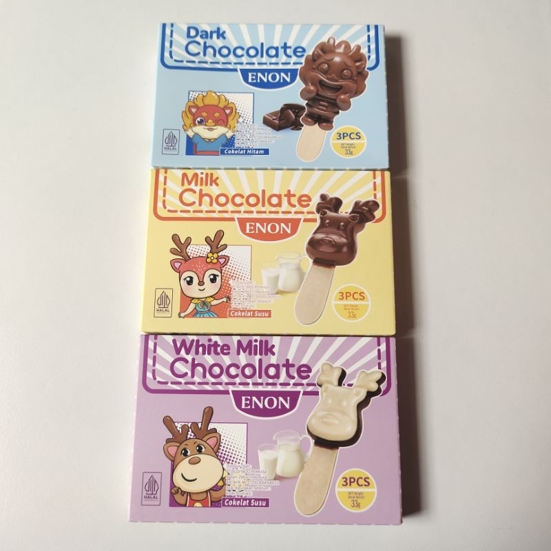 Jual Enon white milk Chocolate/dark chocolate/milk Chocolate | Shopee ...