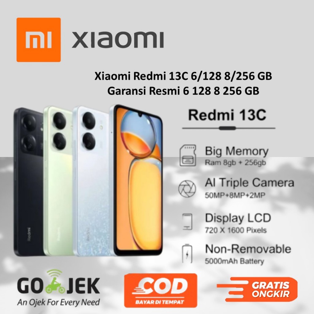 Jual Xiaomi Redmi 13C 6/128 8/256 GB Garansi Resmi 6 128 8 256 GB not ...