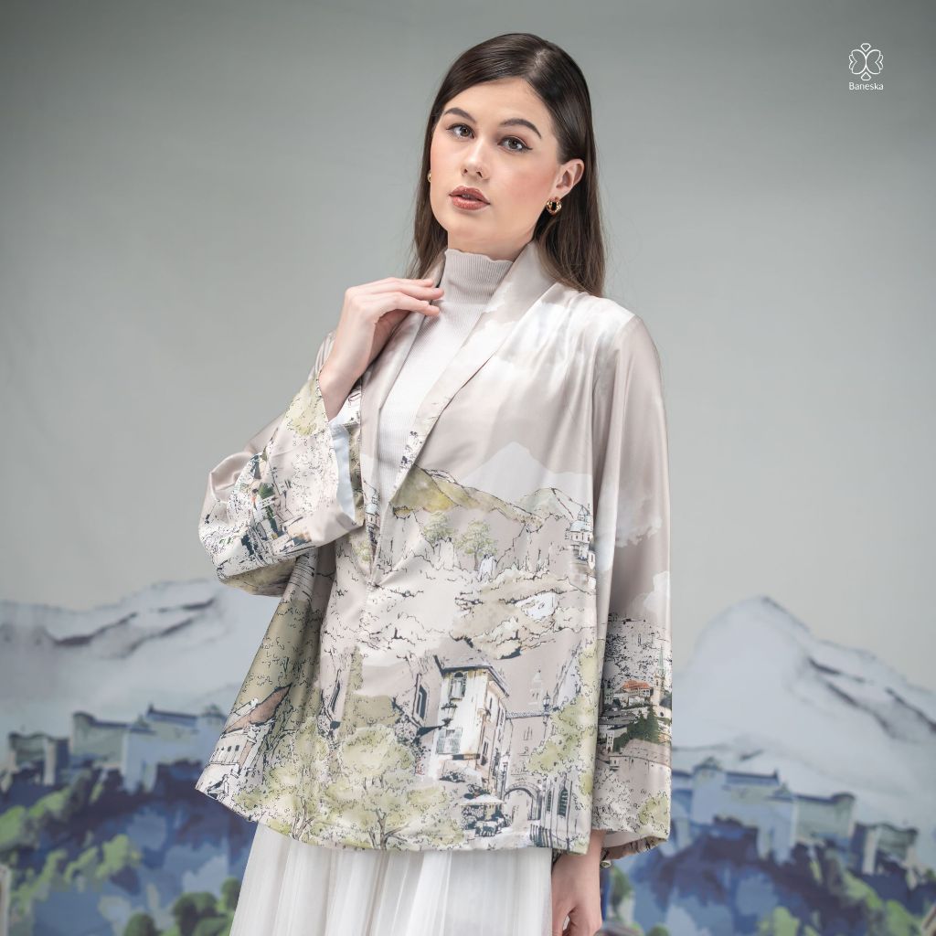 Jual Baneska Outer Premium Linnea Series | Outer Motif Terbaru 2025 | Outer Wanita Allsize ...