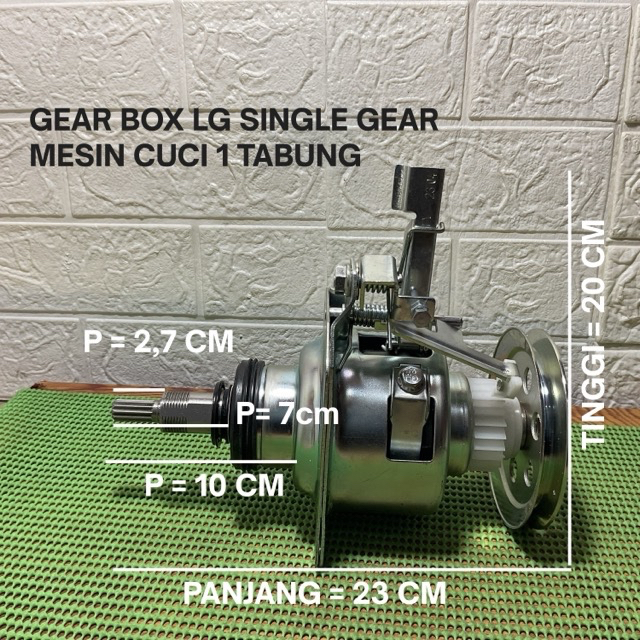 Jual GEARBOX LG SINGLE GEAR As GIGI 11 MESIN CUCI 1 TABUNG | Shopee ...