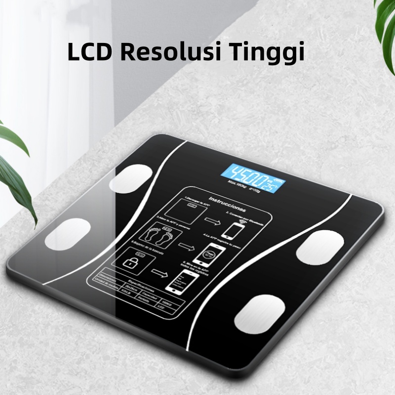 Jual Timbangan Badan Fat Monitor Digital Scale LCD Display With ...