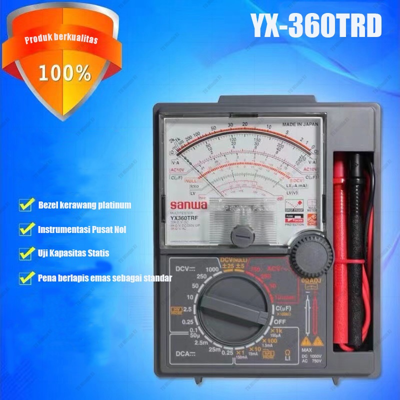 Jual Amperemeter Protection DC AC Test Analog Meter Fuse Diode Manual ...