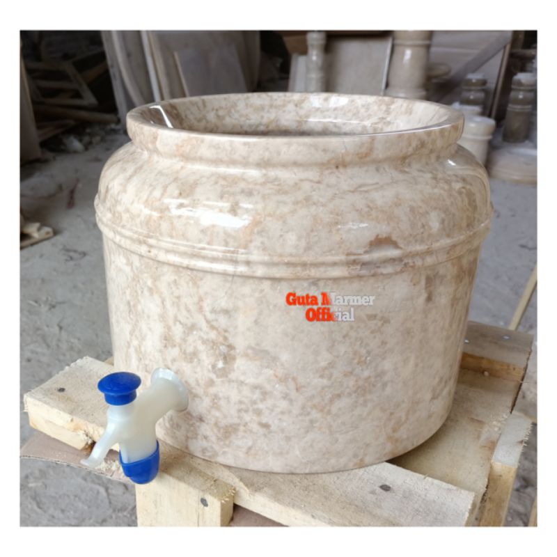 Jual Tempat Galon || Guci Galon Batu Marmer Putih Glosy | Shopee Indonesia
