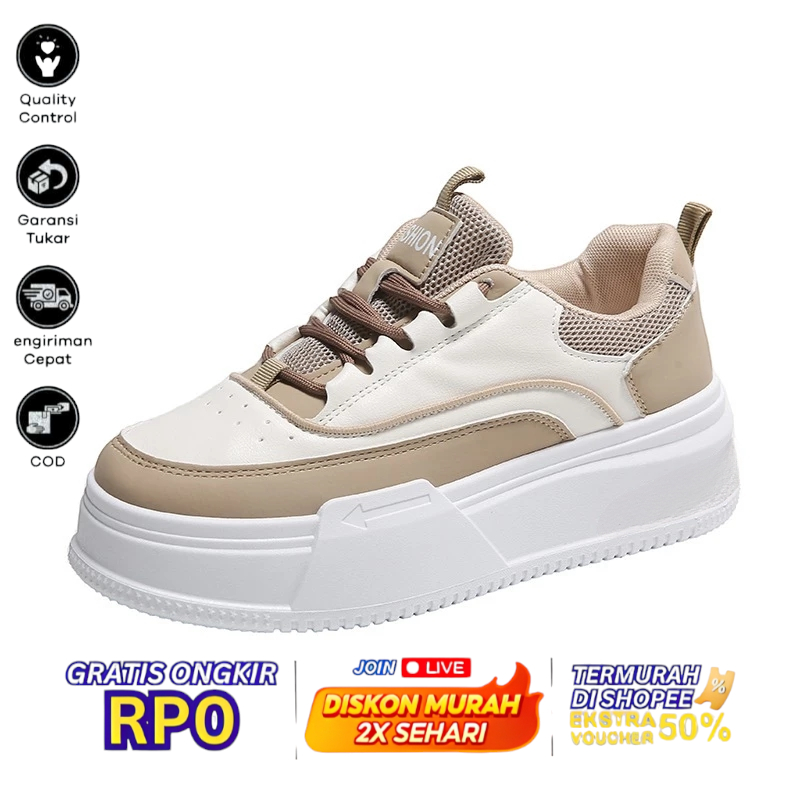Jual Sepatu Sneakers Wanita Kasual Fashion Korea Shoes Jelita /Jeno ...