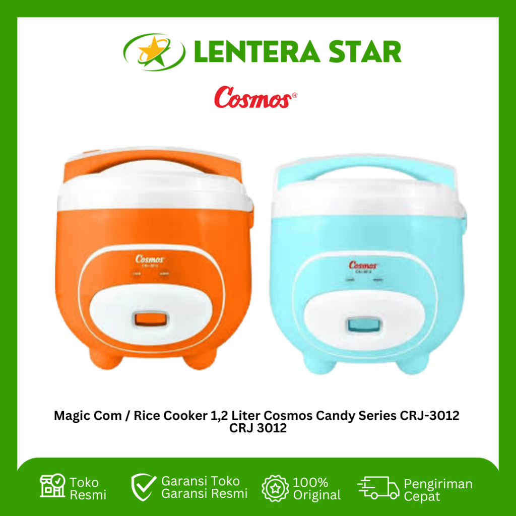 Jual Magic Com / Rice Cooker 1,2 Liter Cosmos Candy Series CRJ-3012 CRJ ...