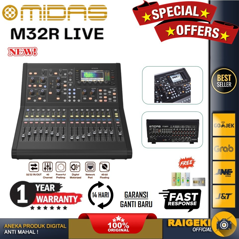 Jual MIDAS M32R LIVE Digital Console for Live and Studio DIGITAL MIXER ...
