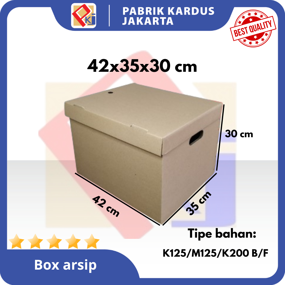 Jual Kardus Arsip / Box File / Kotak File 42x35x30 cm / Kotak Arsip ...