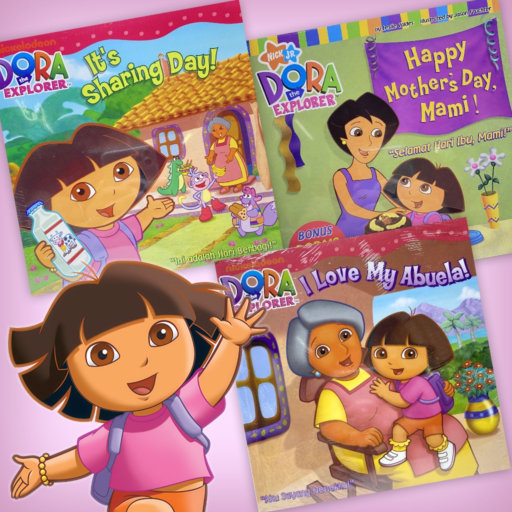 Jual Dora The Explorer Story Book 3 Buah Buku Cerita Berwarna ...