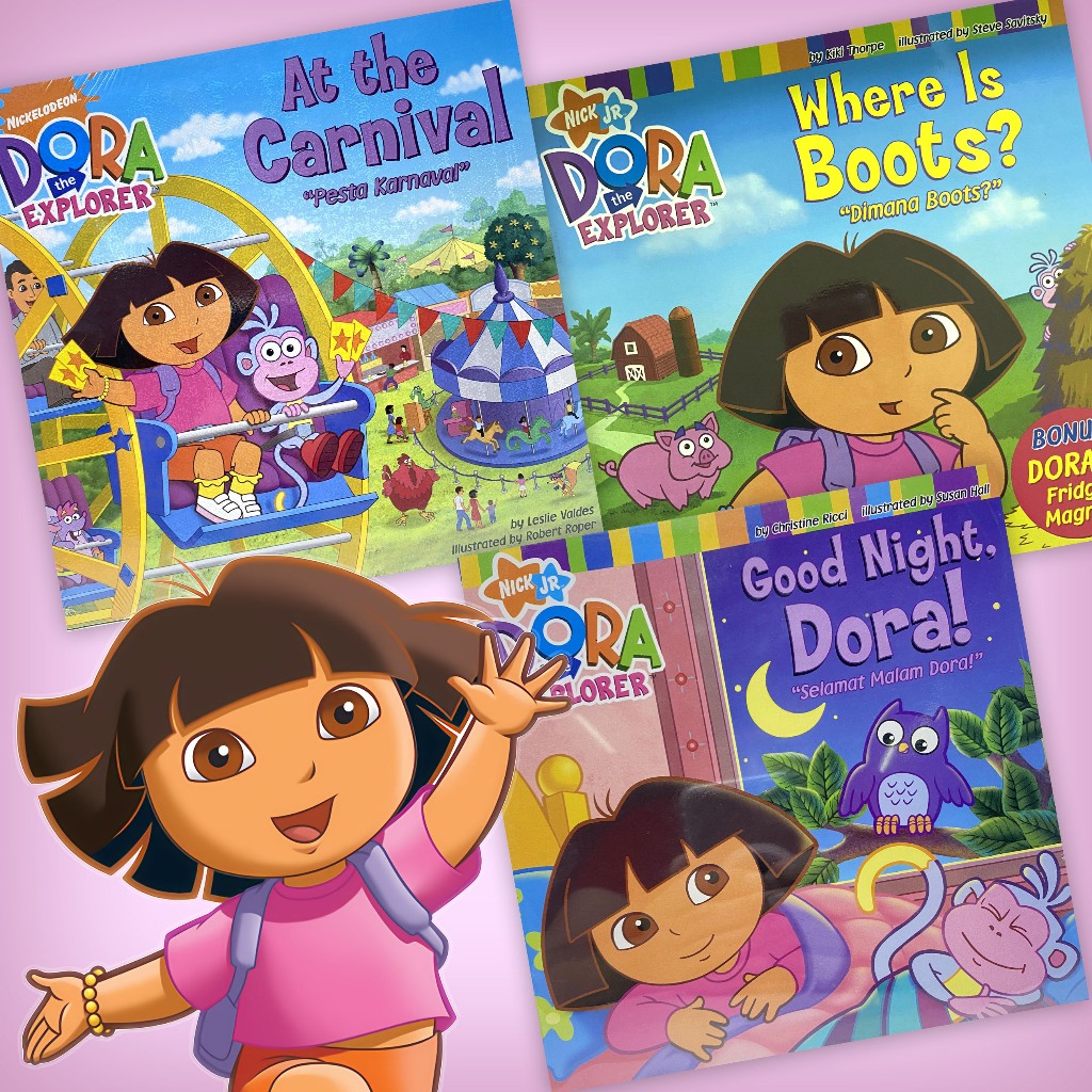 Jual Dora The Explorer Story Book 3 Buah Buku Cerita Berwarna ...
