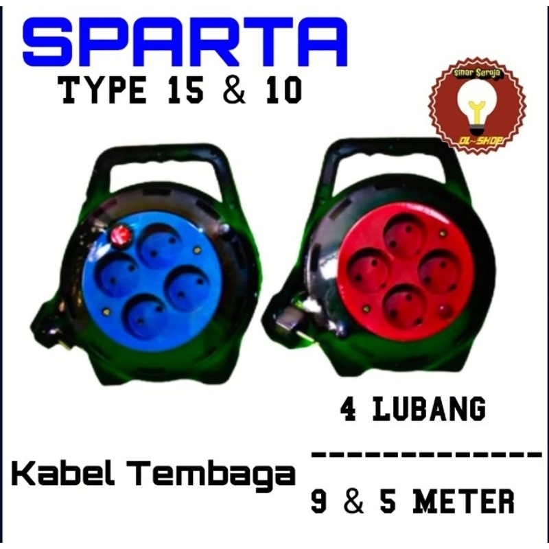 Jual Roll Kabel Colokan Listrik 4 Lubang Type 10 Panjang 5 Meter / Type ...
