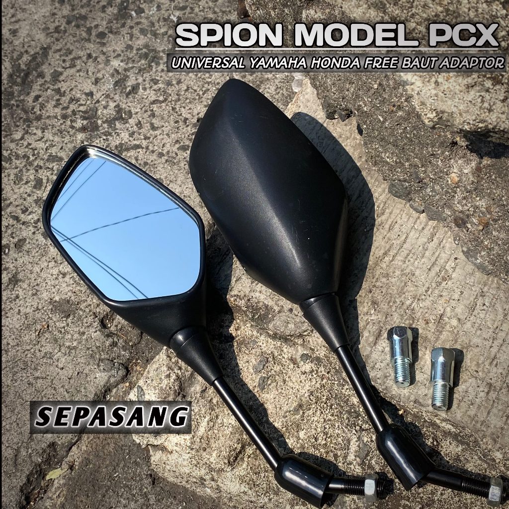 Jual SPION MOTOR PCX SPION PCX MODEL HONDA PCX UNIVERSAL HONDA & YAMAHA ...