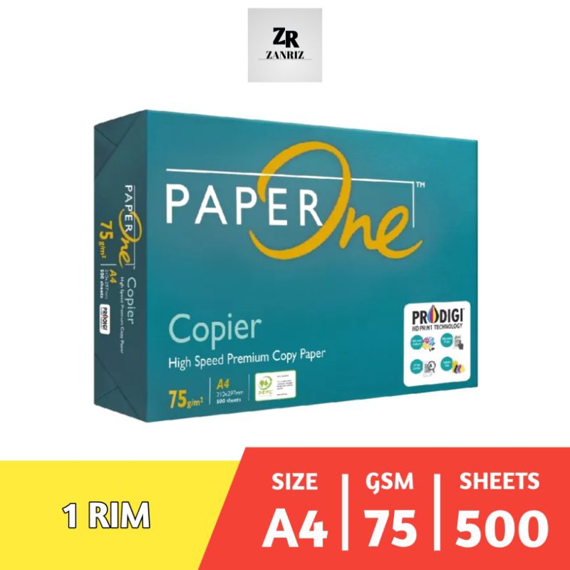 Jual KERTAS A4 75 GRAM PAPERONE ( RIM ) | Shopee Indonesia