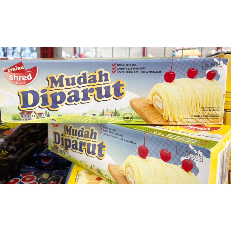 Jual Emina shred cheese keju parut 2kg | Shopee Indonesia