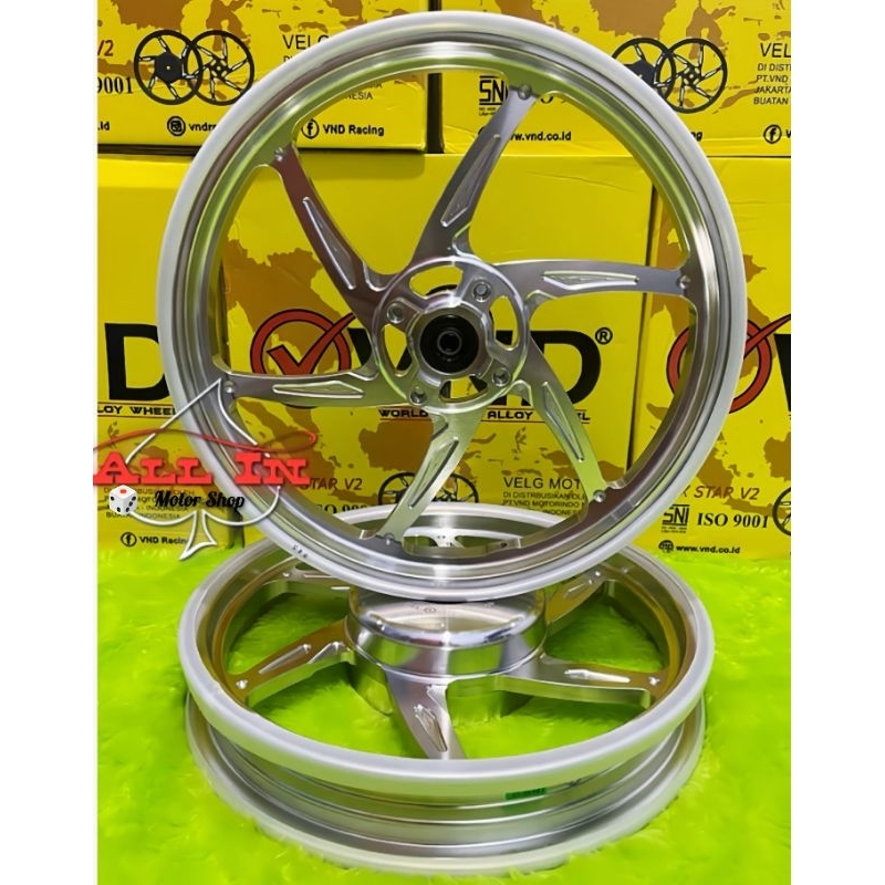 Jual VELG VND SIX STAR V2 BEAT SCOOPY VARIO110 GENIO SPACY VARIO 125 VARIO 150 160 CBS MIO M3 ...