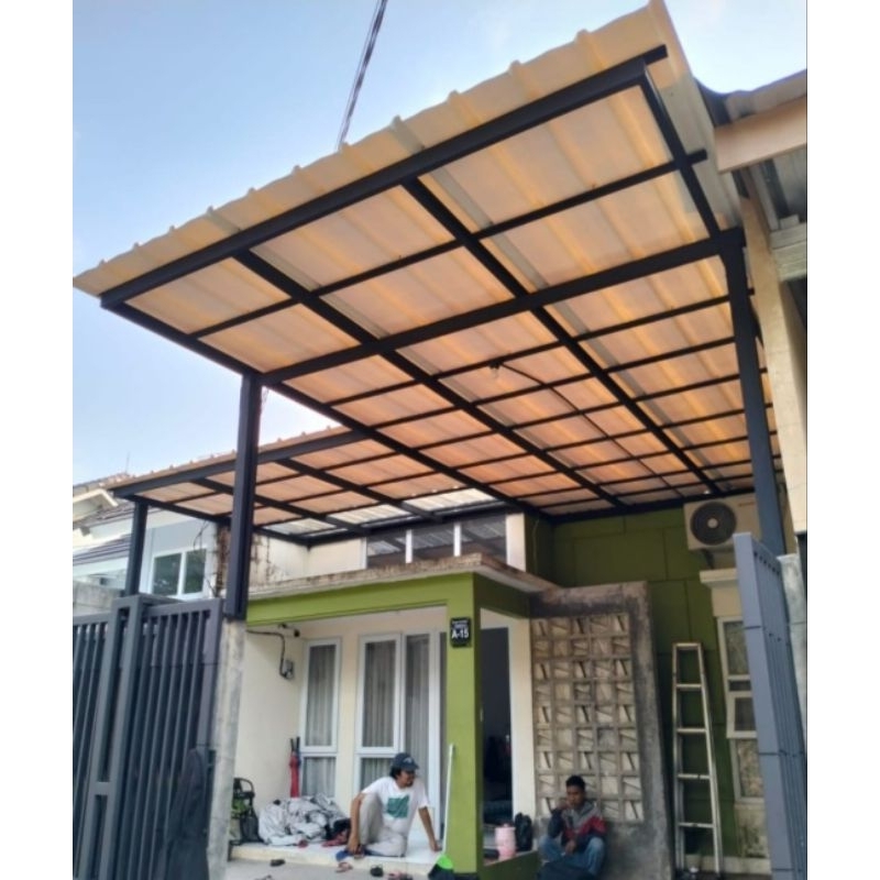Jual kanopi alderon rangka baja ringan | Shopee Indonesia