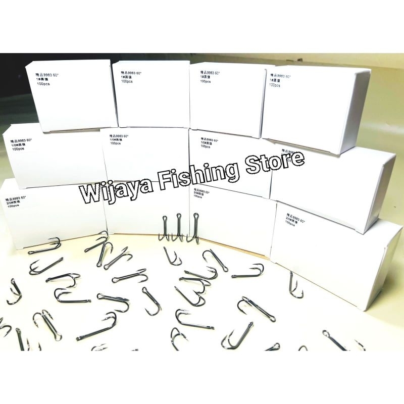Jual Mata Pancing Double Doble Hook Pohu 9983 60 derajat PER BOX ...