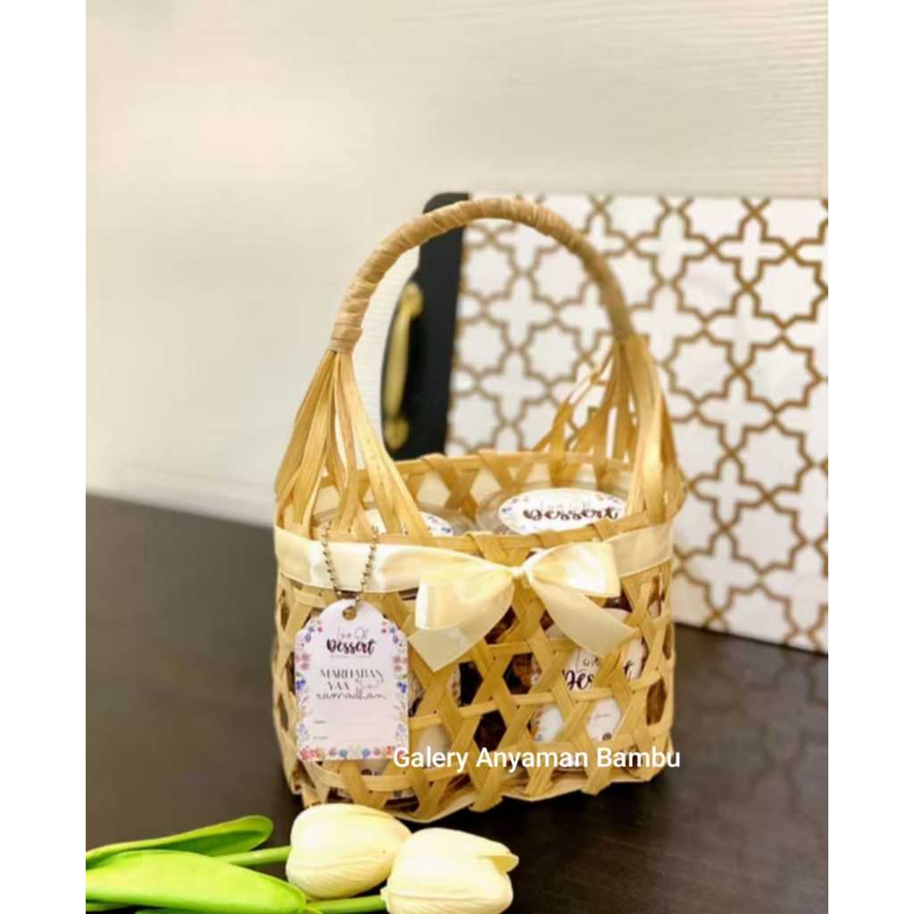 Jual Keranjang rotan snack / tas kemasan buah snack / tas hadiah ulang ...