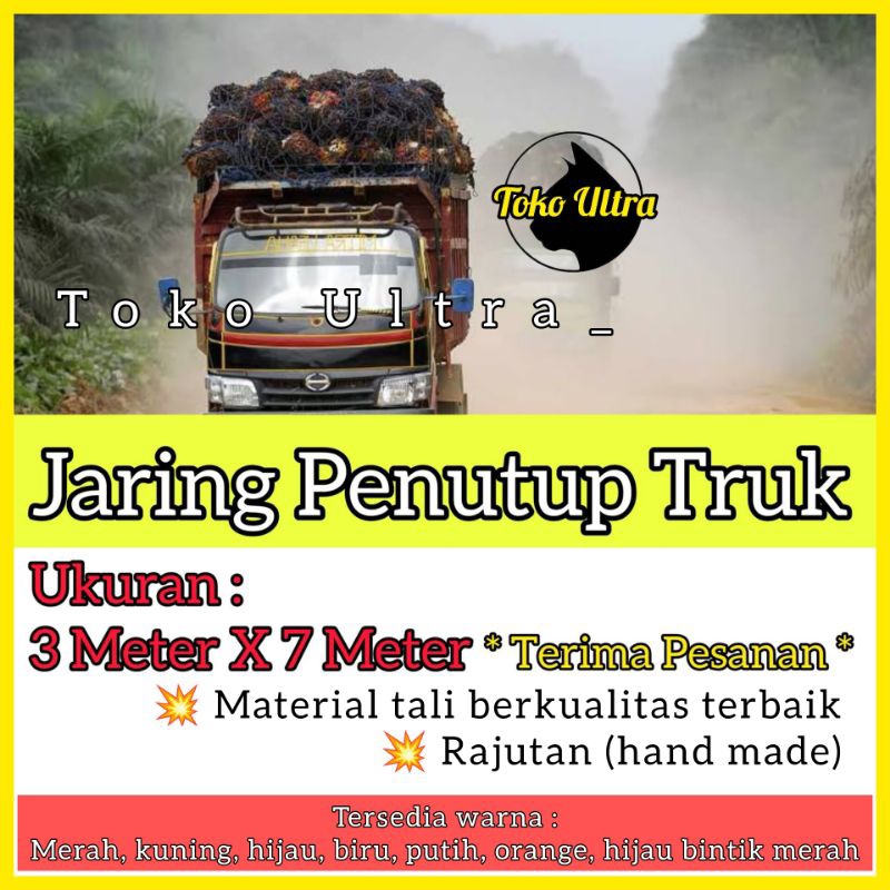 Jual JARING SAWIT 3X7 METER / JARING TUTUP TRUK / JARING TRUK SAMPAH ...