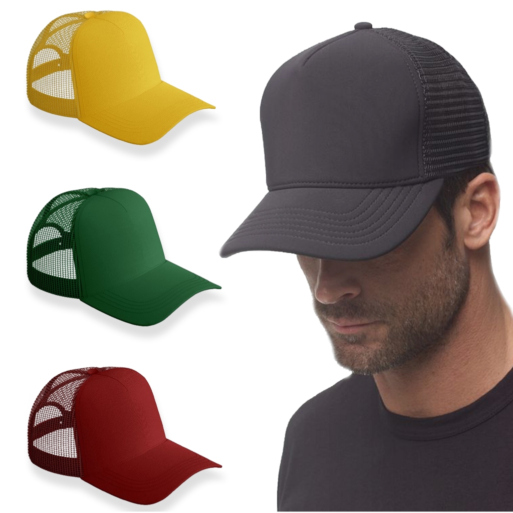 Jual Pree Order Topi Jaring Polos Pria Dan Wanita | Trucker Hat Unisex ...