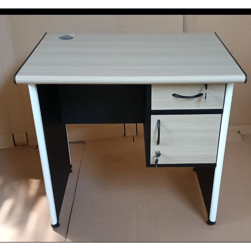 Jual Meja kerja PRINT seri MK8060 sonoma black | Shopee Indonesia