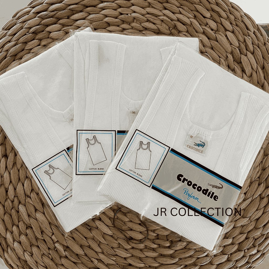 Jual Singlet Putih Polos Crocodile Perform | Shopee Indonesia