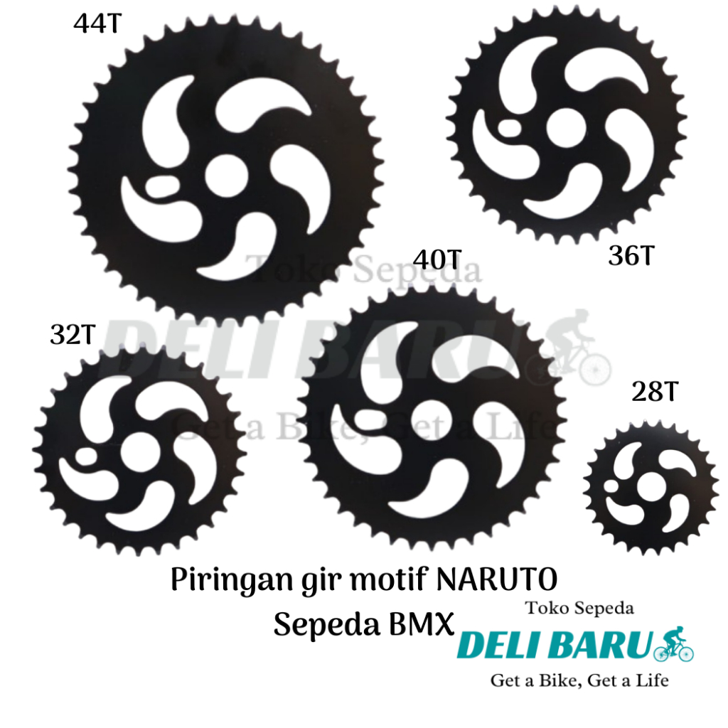 Jual Delibaru Piring gir motif NARUTO piringan gir 28T 32T 36T 40T 44T ...