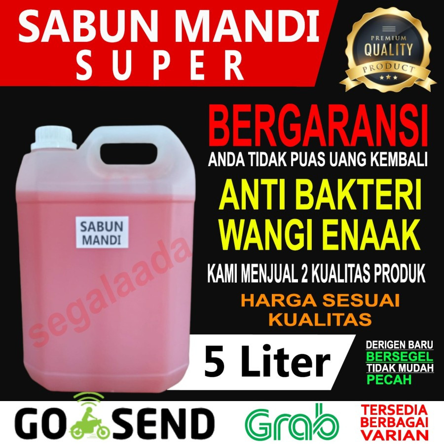 Jual SABUN MANDI STRAWBERRY ANTI BAKTERI JERIGEN 5L | Shopee Indonesia