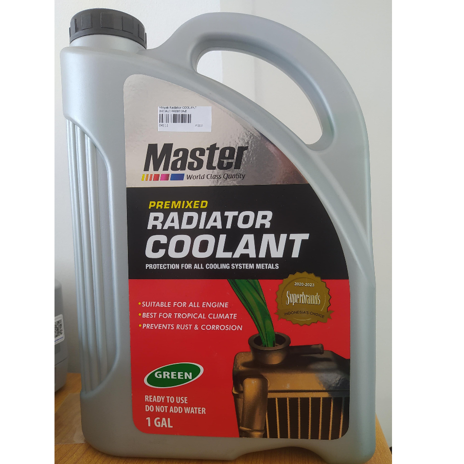 Jual Master Radiator Coolant Premixed Green 1 Gal | Shopee Indonesia