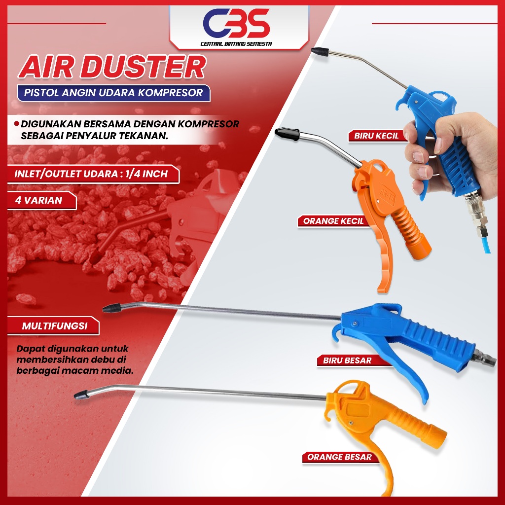 Jual Air Blow Gun Angin Udara Kompresor Compressor Coupler Air Duster ...
