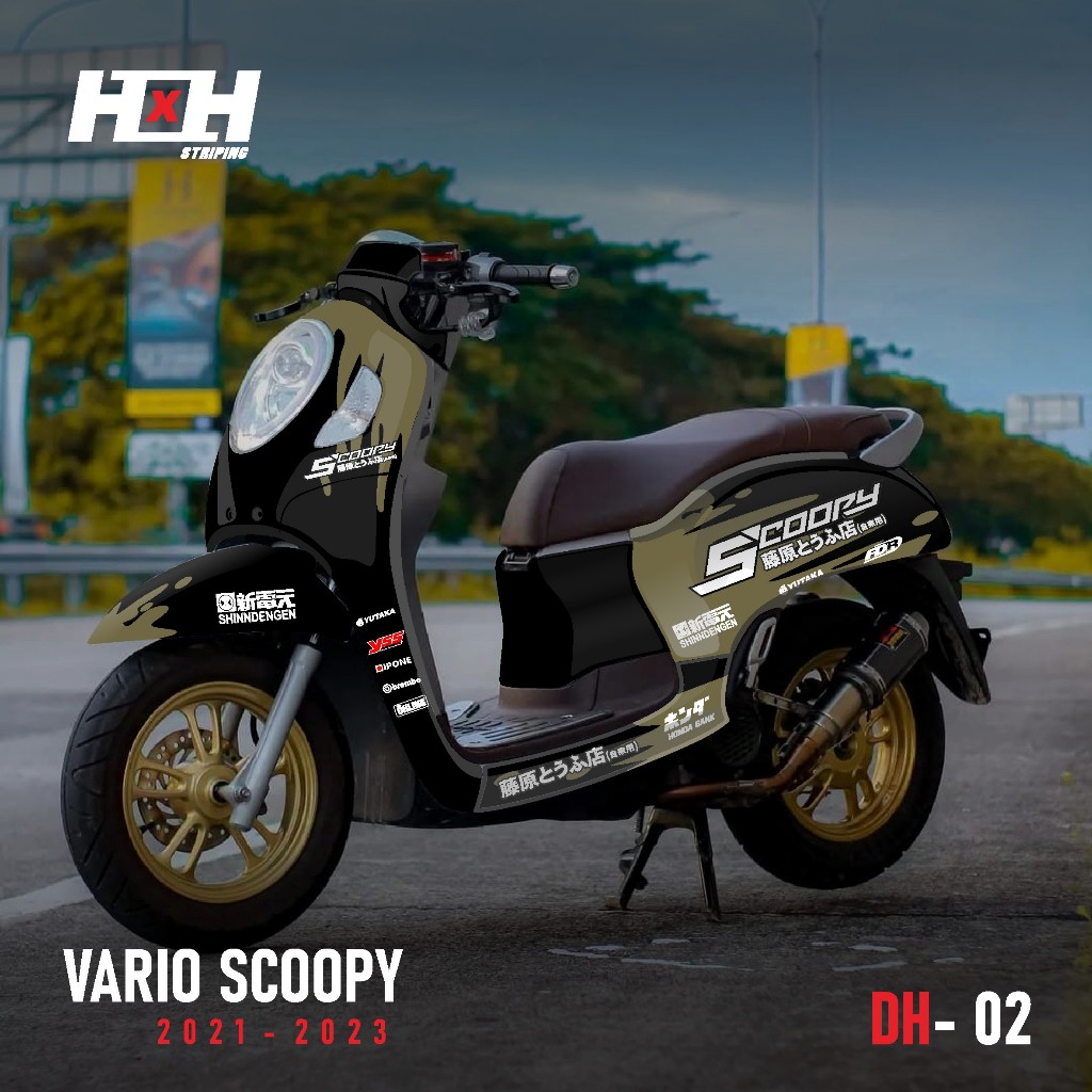 Jual Sticker Decal Full Body Motor Scoopy New Fi 2020 2021 2022 2023 ...