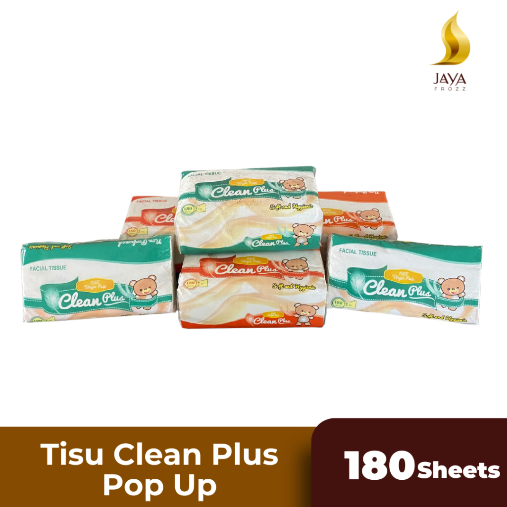 Jual TISU CLEAN PLUS POP UP 180 LEMBAR | Shopee Indonesia