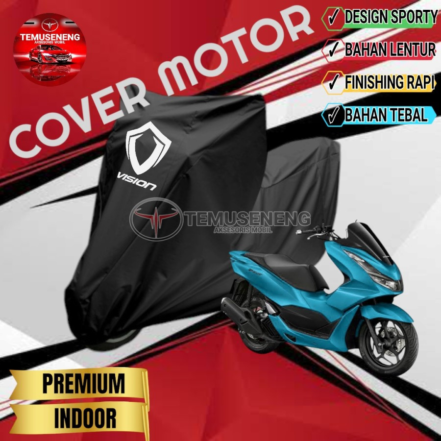 Jual TERBARU Cover Motor Vision Indoor Hitam Sarung Motor Nmax Pcx ...