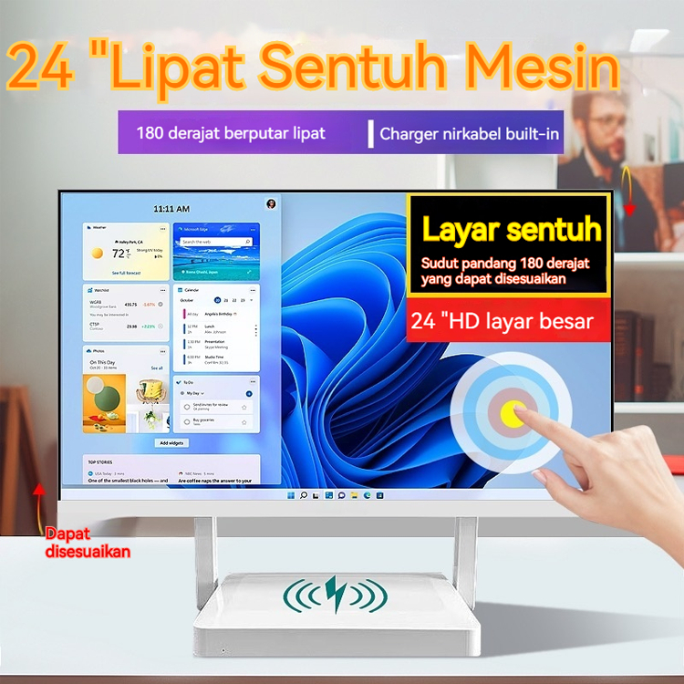 Jual Mesin all-in-one layar sentuh tulisan tangan lipat 24 inci yang ...