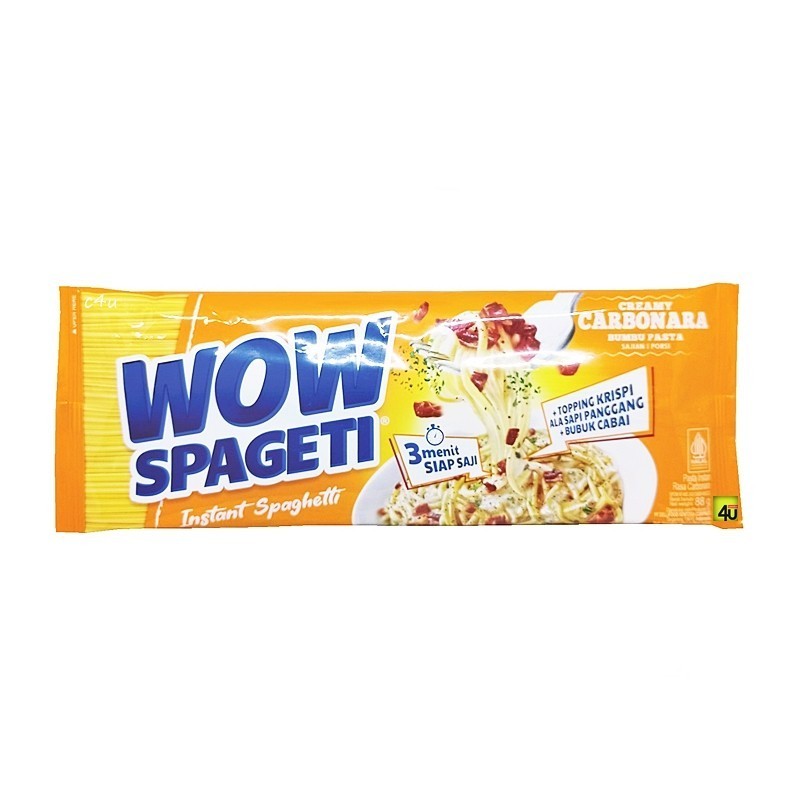 Jual WOW Spageti Creamy Carbonara 88 gr | Shopee Indonesia