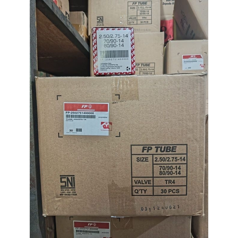 Jual BAN DALAM FEDERAL 1 DUS ISI 30 PCS UKURAN 250/275-14 DEPAN MATIC ...
