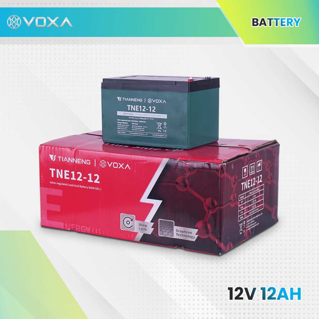 Jual Baterai aki tianneng sepeda listrik 12V 12AH Satu set isi 4 pcs | Shopee Indonesia