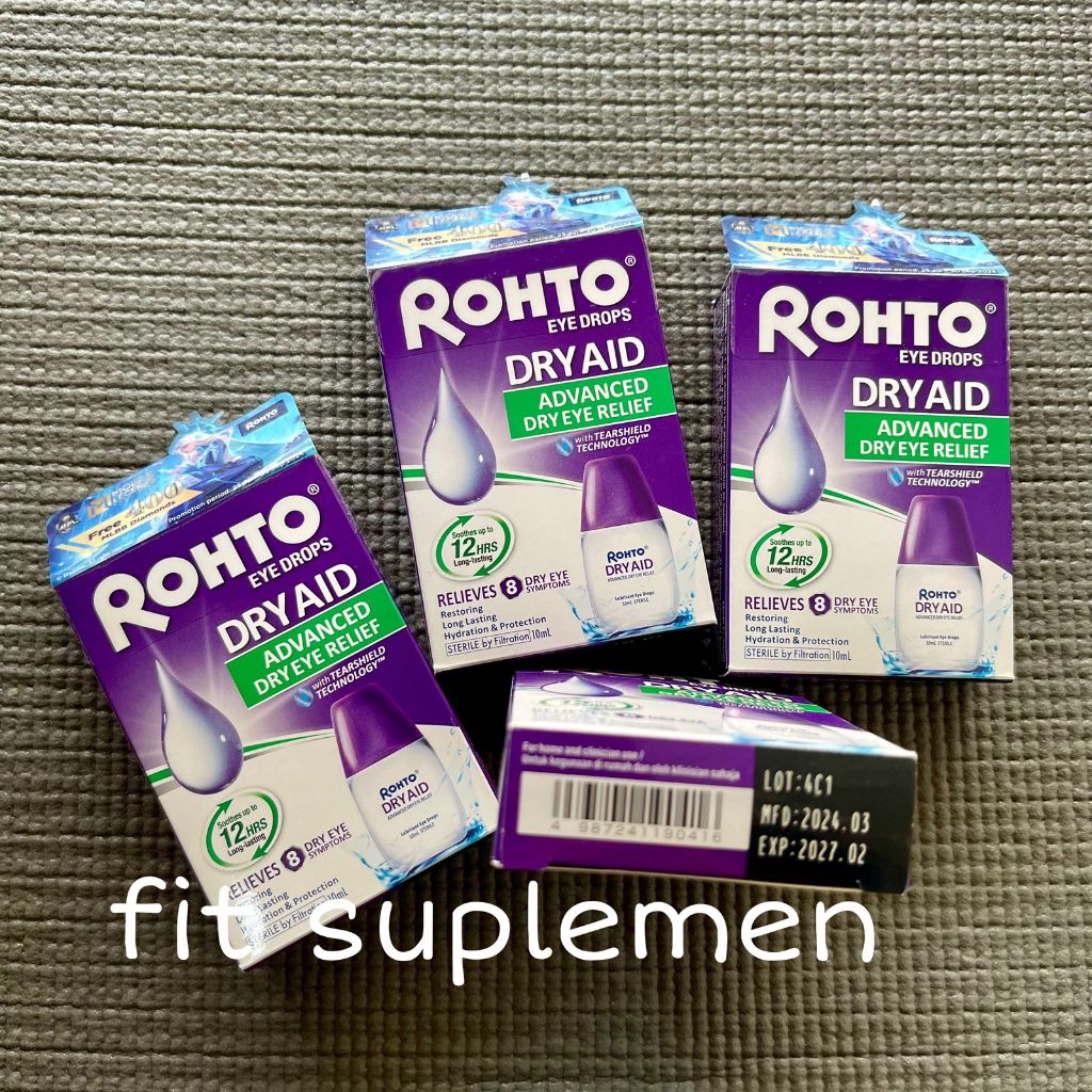 Jual ROHTO DRY AID DryAid Import Eye Drops Advanced Dry Eye Relief 10mL ...