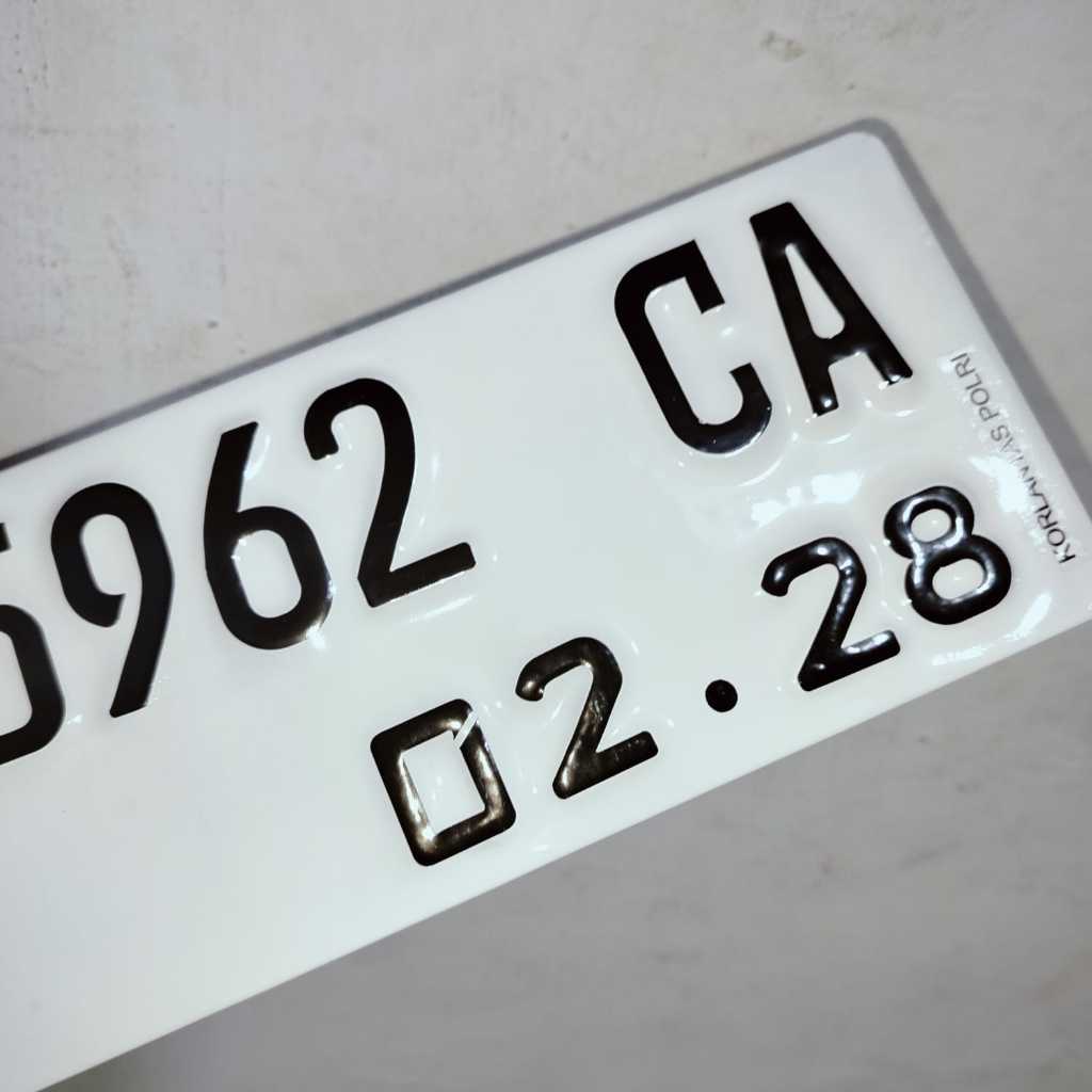 Jual PLAT NOMOR MOTOR PUTIH BAUT TANAM TERBARU MODEL BARU CETAK BARU ...