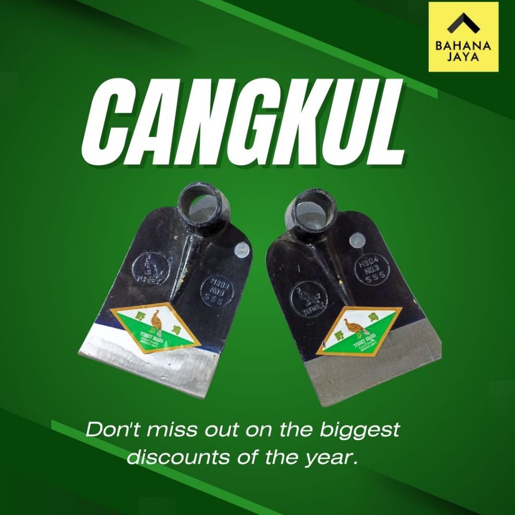 Jual Cangkul cap ayam Jago Pacul bahan baja asli dan gagang peralatan ...