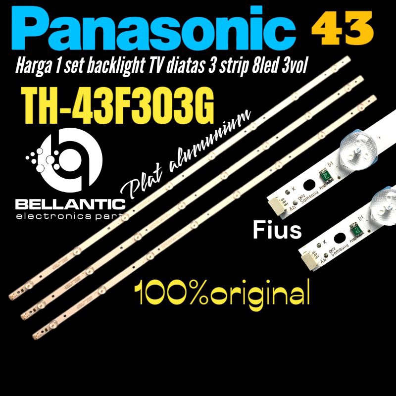 Jual BACKLIGHT TV LED PANASONIC 43 INCH TH-43F303G BACKLIGHT TV LED 43 ...