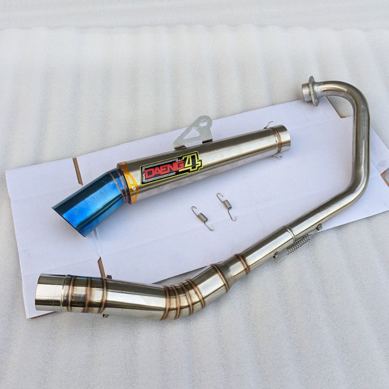 Jual Daeng sai4 Canister open pipe 51mm for Tmx 125 155 Rusi tc 125 155 ...